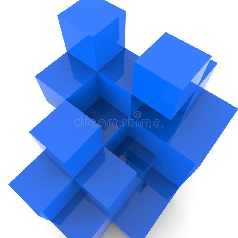 Blocks Design Shows Building Activity and Abstract Stock Illustration ...