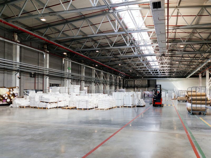 Blocks of Foam Rubber in Warehouse Stock Image - Image of worker ...