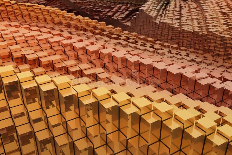 Decorative, Illustrations Shape Composition, Geometric Structure Blocks ...