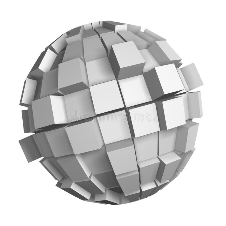 Blocks globe stock illustration. Illustration of future - 4399568