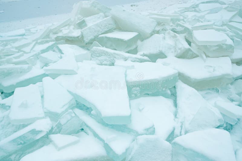 Blocks of Ice Thrown on Top of Each Other Stock Photo - Image of beauty ...