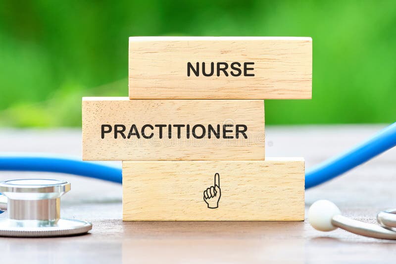 Blocks Labelled Nurse and Practitioner are Stacked Together Next To a ...