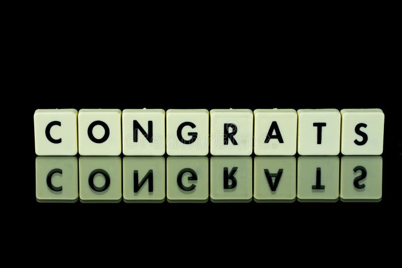 Blocks with Letters Set on a Glass Table. Words Arranged from Le Stock ...