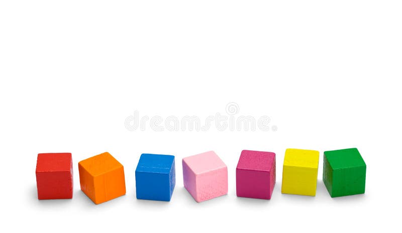 Blocks in Row stock image. Image of multi, colorful - 150854793