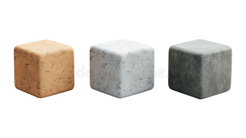 Blocks Set of Three Different Poses on Transparent Background for ...