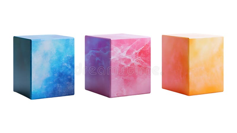 Blocks Set of Three Different Poses on Transparent Background for ...