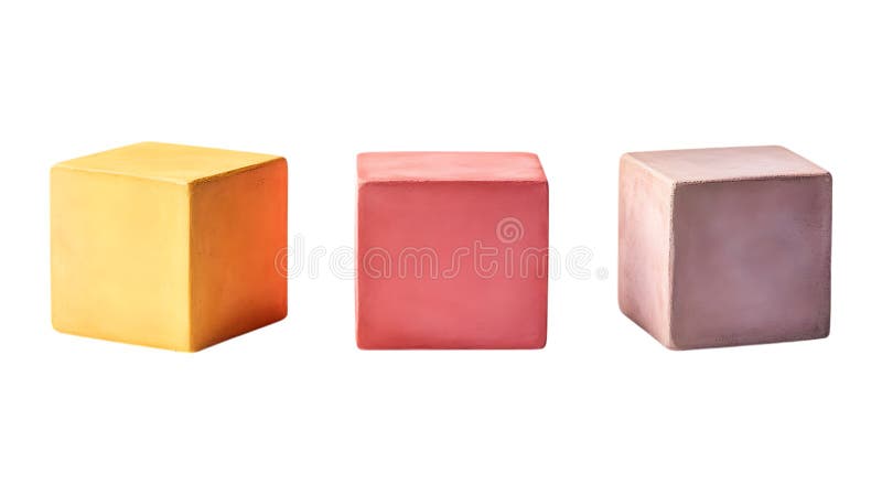 Blocks Set of Three Different Poses on Transparent Background for ...