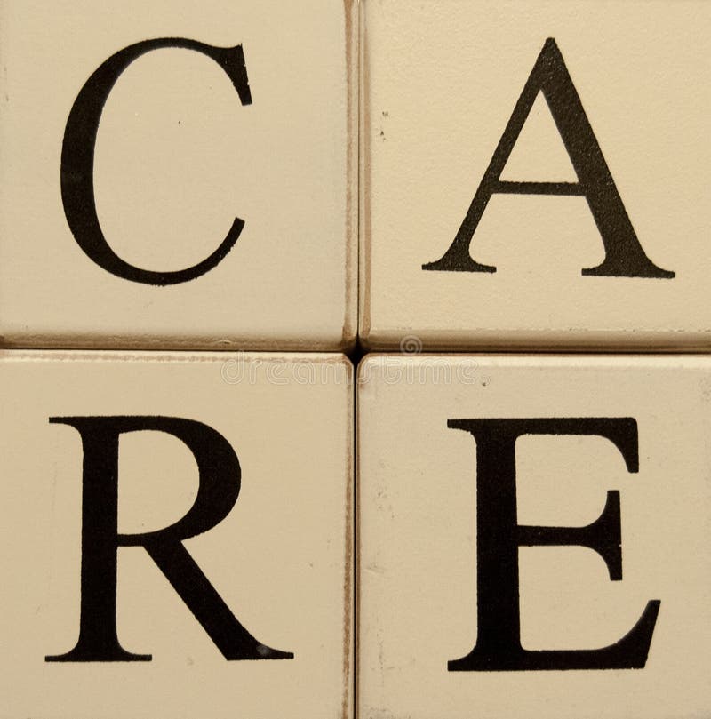 Blocks spelling Care stock photo. Image of white, engels - 83362384