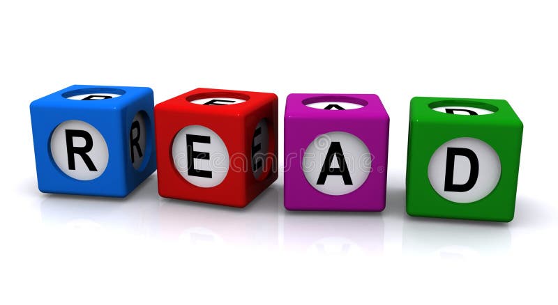 Blocks spelling word read stock photo. Image of learning - 23109280