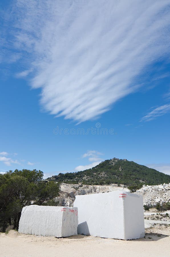 Sawn marble blocks stock photo. Image of decorative, building - 5320752