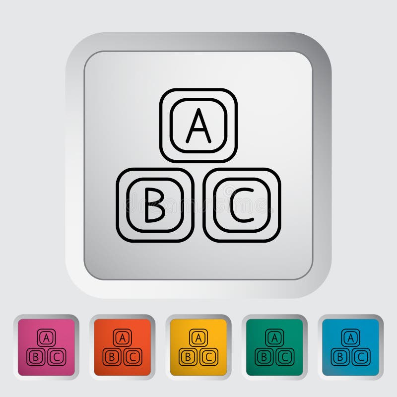 Blocks stock vector. Illustration of children, alphabetical - 95786170