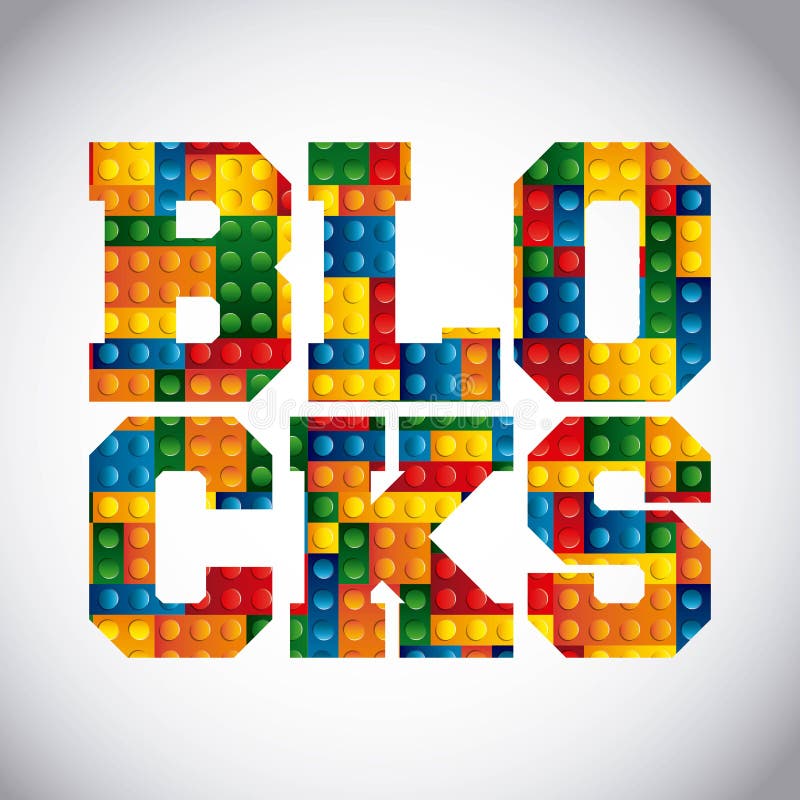 Blocks to build design stock illustration. Illustration of flat - 72428242
