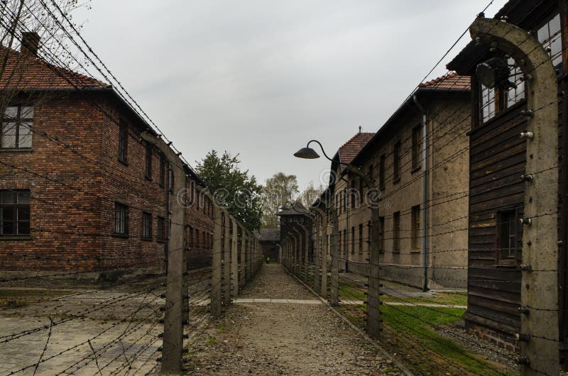 Blocks in Auschwitz Concentration Camp Editorial Stock Photo - Image of ...
