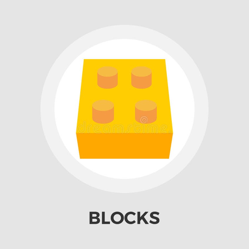 Blocks Vector Flat Icon stock vector. Illustration of concept - 88921856