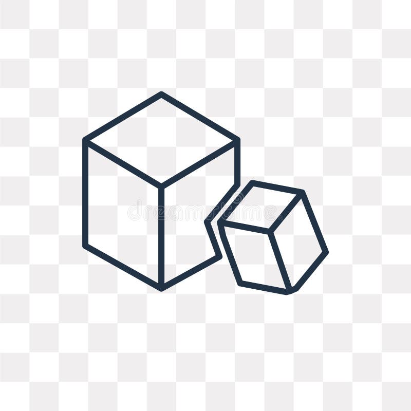 Blocks Vector Icon Isolated on Transparent Background, Linear Bl Stock ...