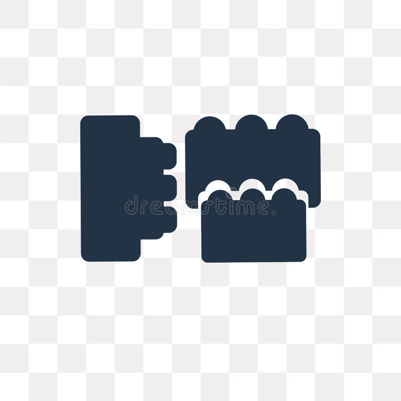 Blocks Vector Icon Isolated on Transparent Background, Blocks T Stock ...