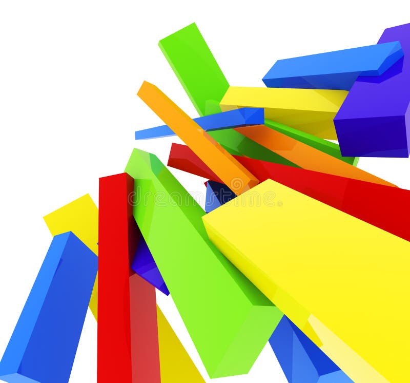 Blocks on white stock illustration. Illustration of fake - 12772862