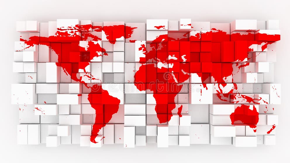 Blocks world stock illustration. Illustration of geography - 37625523