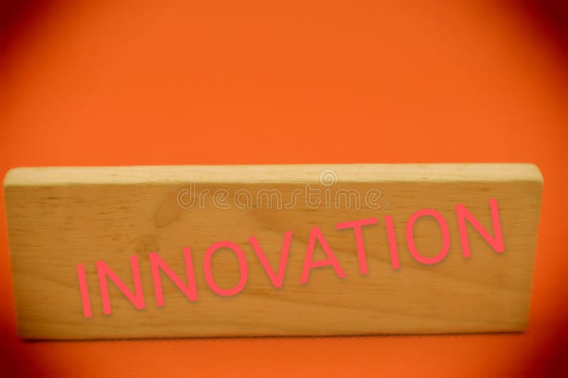 Blocks written INNOVATION stock photo. Image of message - 289021664