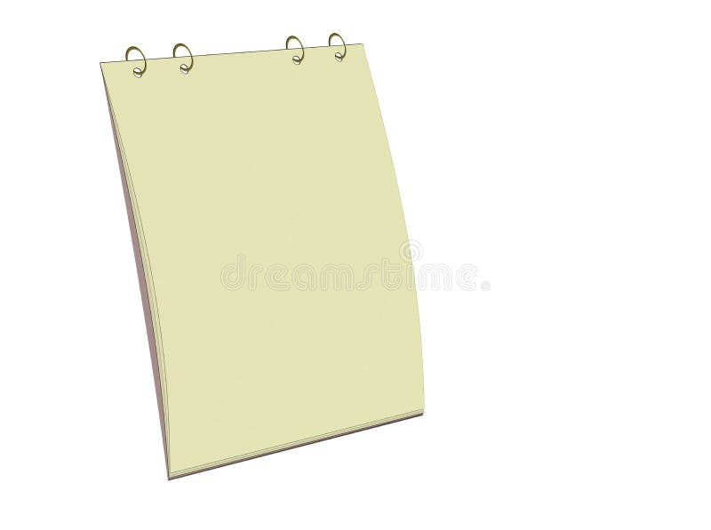 Bloco Amarelo Em Branco Das Notas Foto de Stock - Imagem de papel, nota ...
