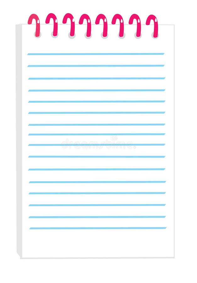 Bloco de notas ilustração do vetor. Ilustração de papel - 10103787