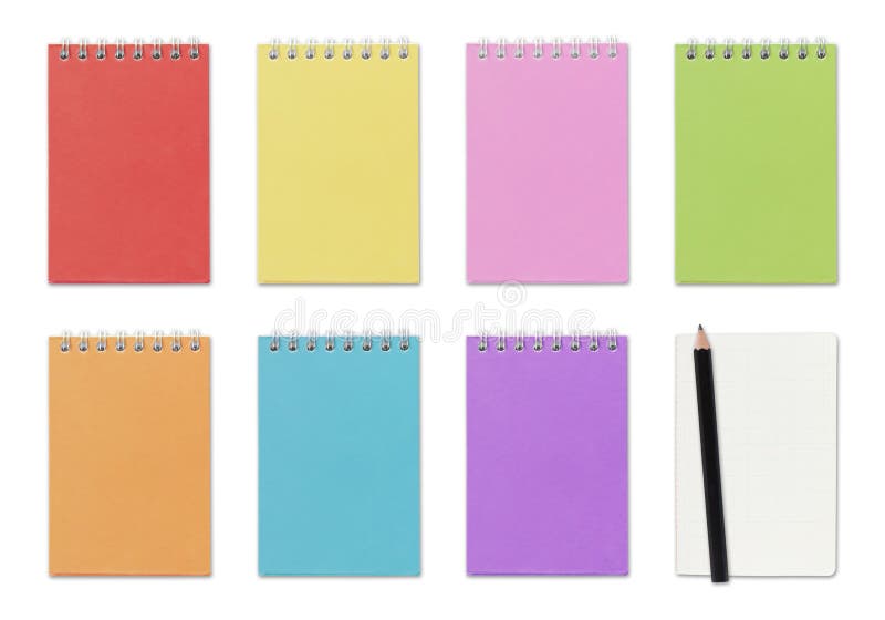 Bloco de notas colorido foto de stock. Imagem de limpar - 24929368