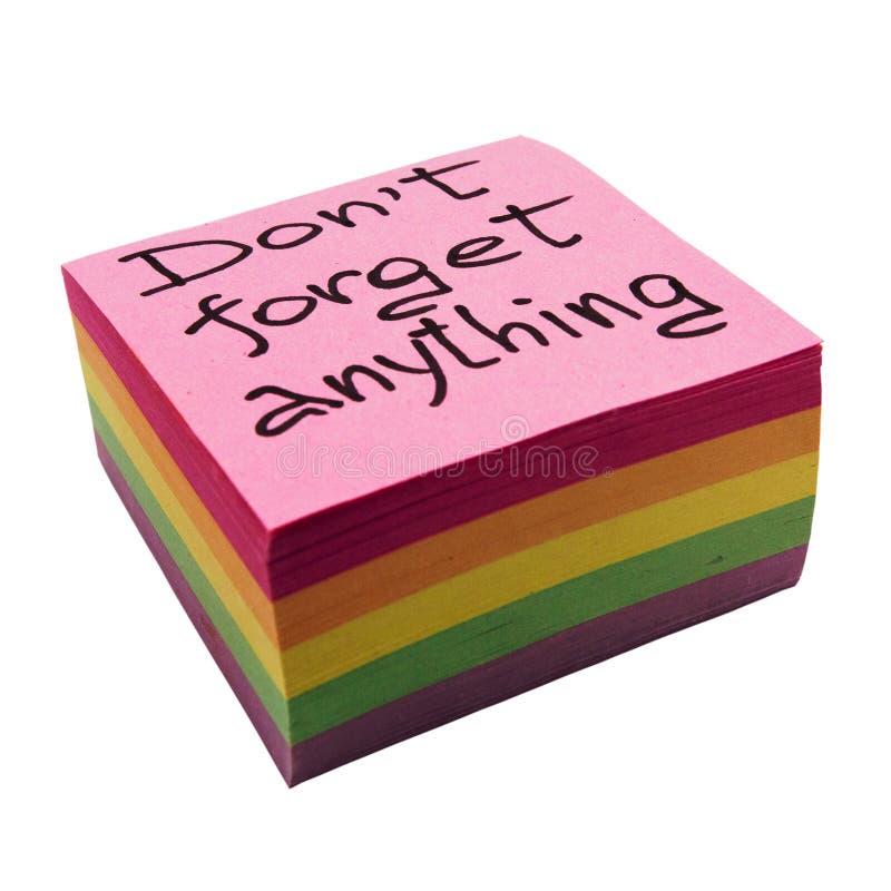 Bloco De Notas Multi-colored Em Um Fundo Branco Imagem de Stock ...