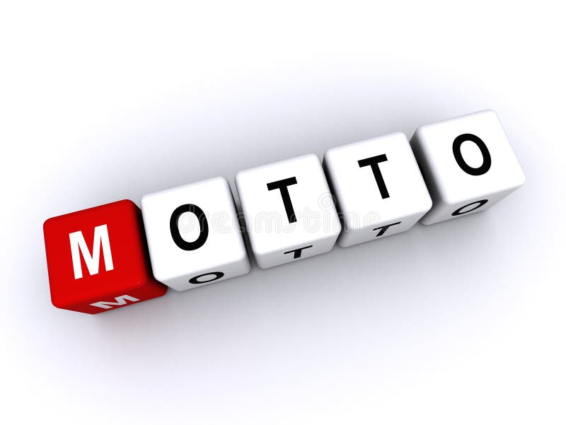 Bloco De Palavras-mote Em Branco Ilustração Stock - Ilustração de dito ...