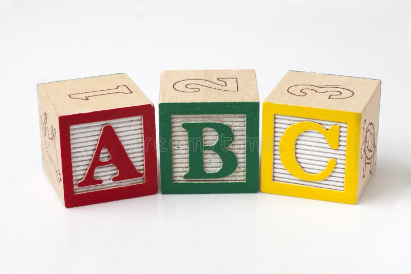 Blocos do ABC foto de stock. Imagem de aprendizagem, aprenda - 5393898