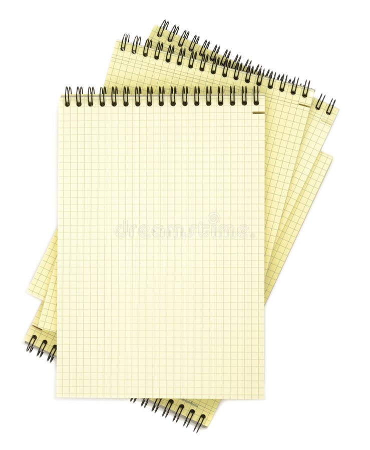 Spirale blanc de cahier image stock. Image du agenda, page - 6844239
