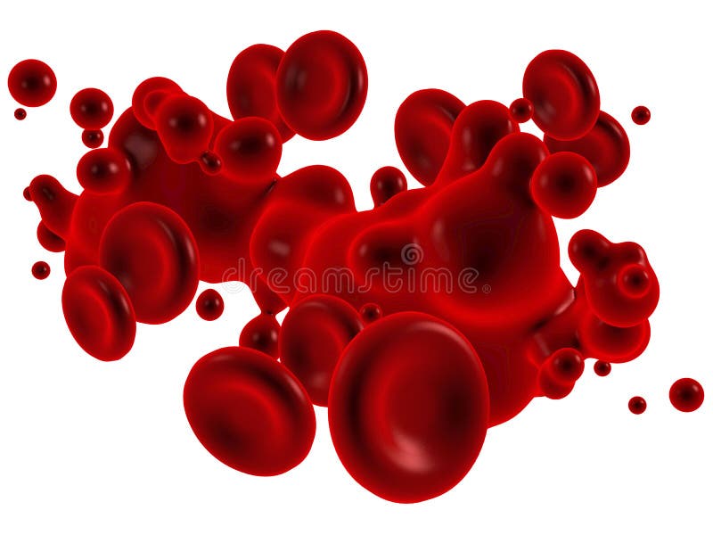 Blod med röda blodkroppar stock illustrationer. Illustration av ...