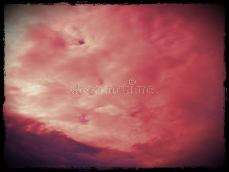 Bloddy Clouds in a Red Sun stock photo. Image of coming - 125193820