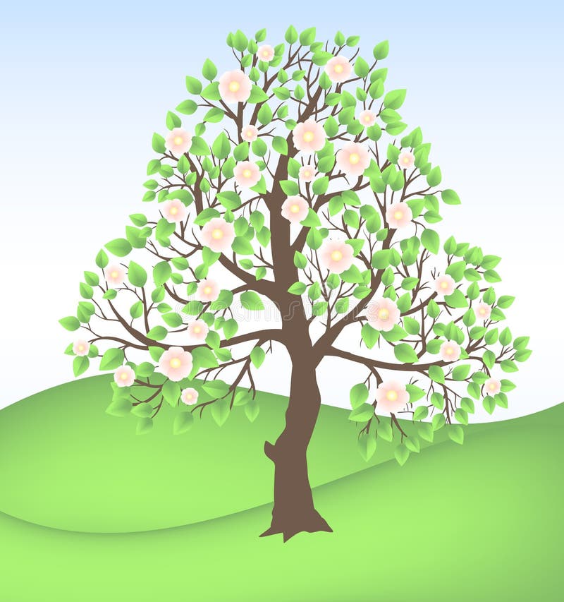 Boom vector illustratie. Illustration of boom, bladloos - 23188328