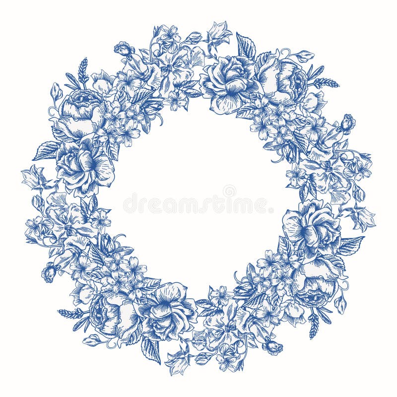 Bloemen ronde kroon vector illustratie. Illustration of cirkel - 69328224 Bloemen ronde kroon vector illustratie. Illustration of cirkel - 69328224