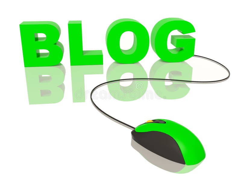 Golden mouse and blog stock illustration. Illustration of internet ...