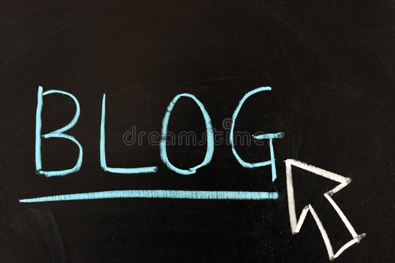 Blog and Share Buttons stock image. Image of full, front - 24070643