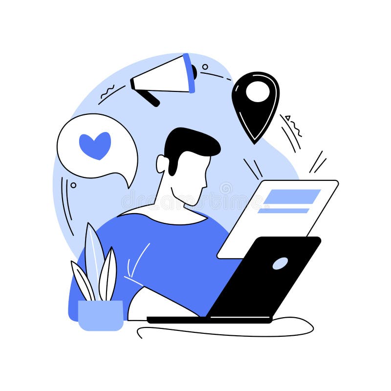 Blog Articles Abstract Concept Vector Illustration. Stock Vector ...