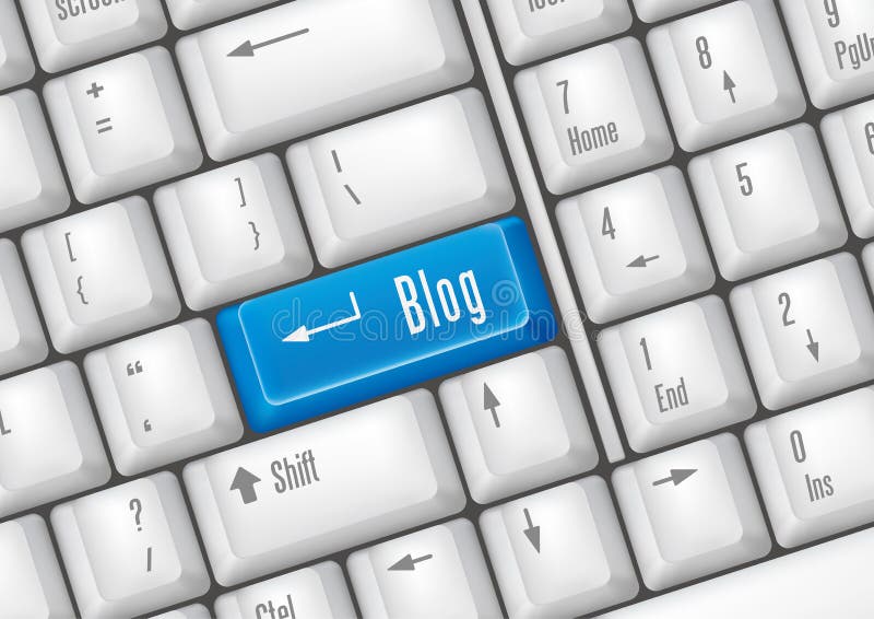 Blog template design stock illustration. Illustration of presenting ...