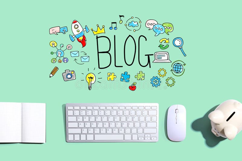 Blog with a Computer Keyboard Stock Photo - Image of tech, keyboard ...