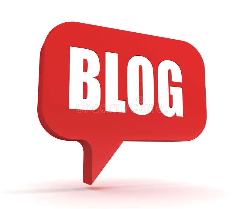 Blog Concept 3d Illustration Stock Illustration - Illustration of chat ...