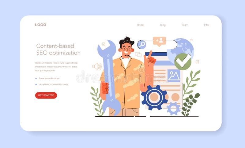 Blog Content-based SEO Optimization. Idea of Search Engine Optimization ...