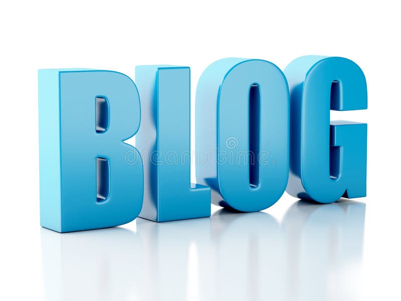 Blog 3d illustration. stock illustration. Illustration of business ...