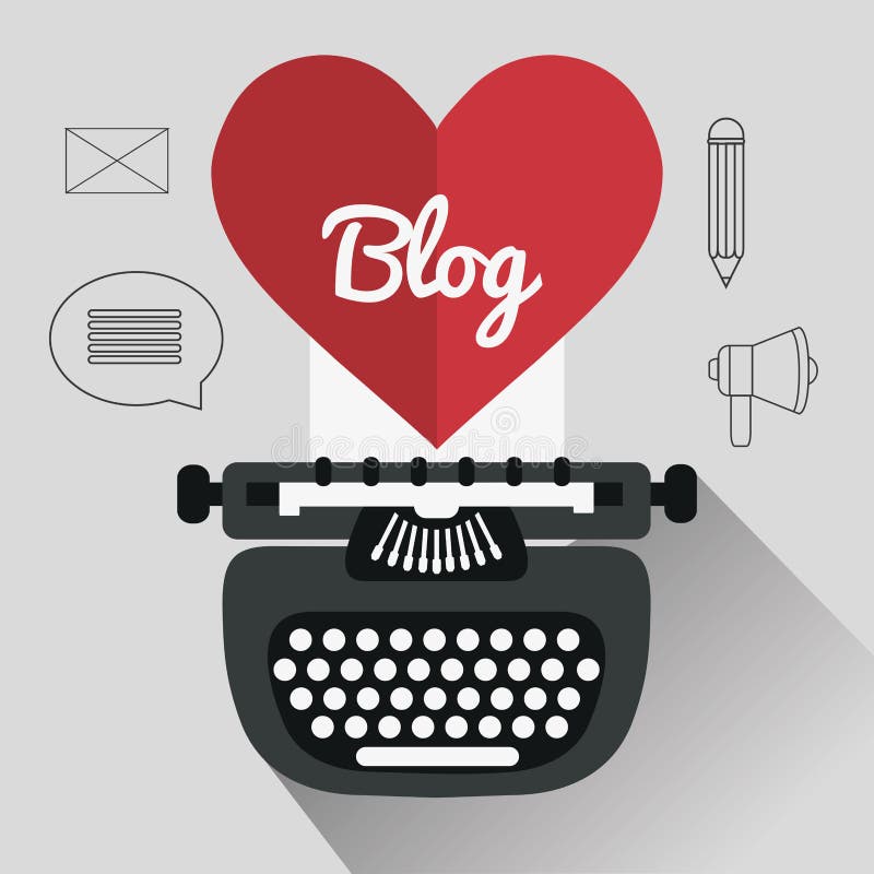 Blog design icons stock vector. Illustration of shape - 60996976