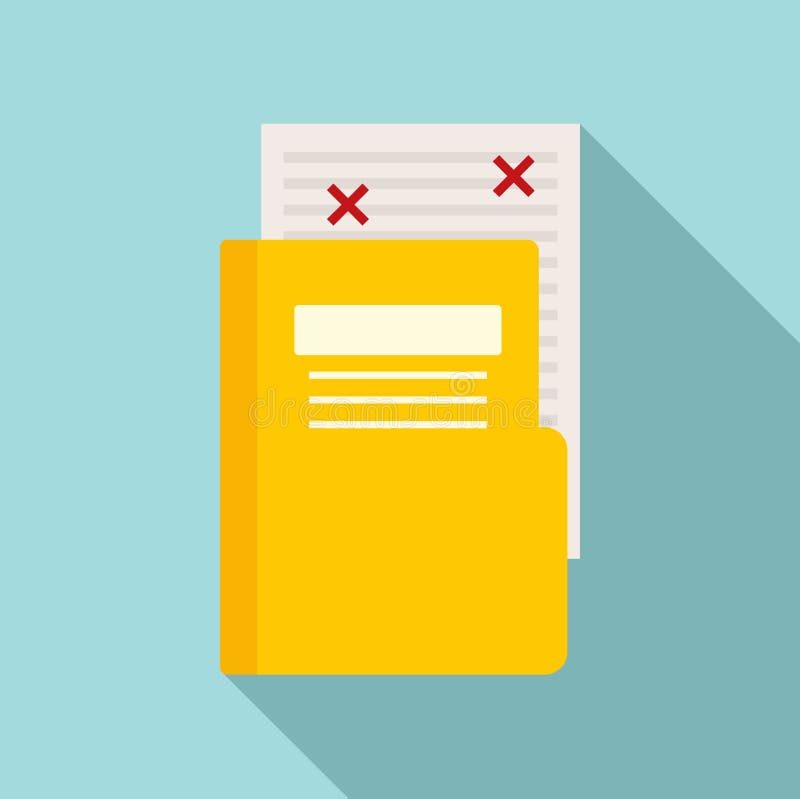 Blog Folder Edit Icon, Flat Style Stock Vector - Illustration of ...