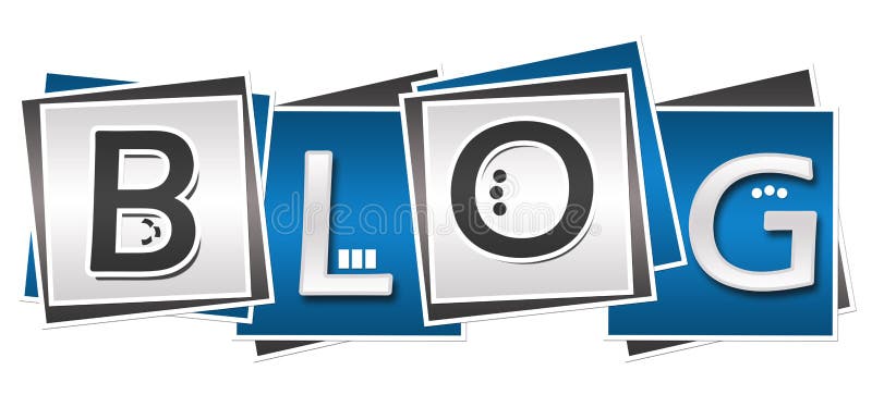 Blog Four Blocks stock illustration. Illustration of site - 47623566