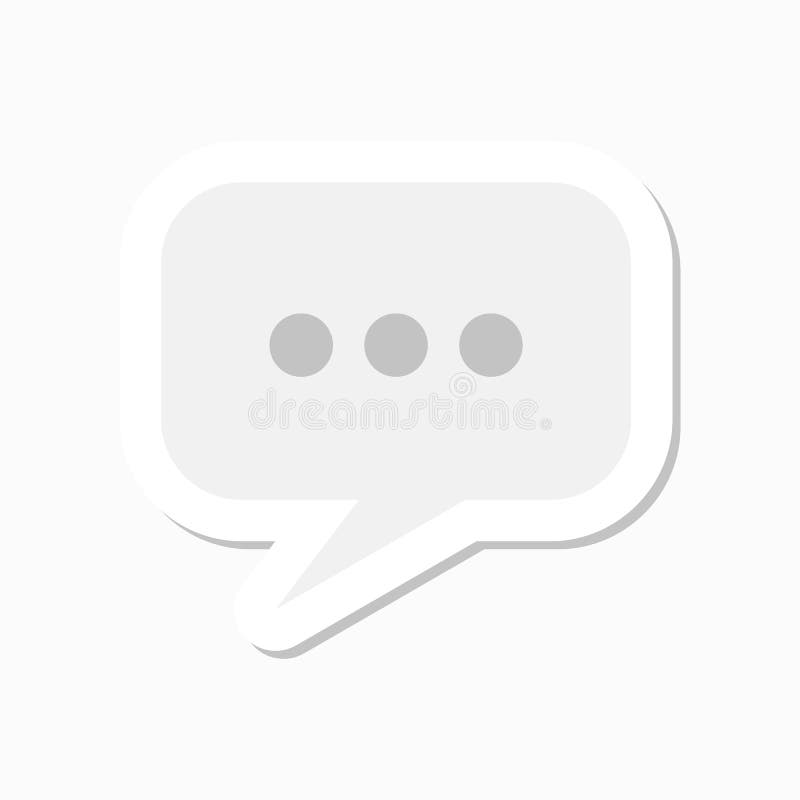 Email Sticker Isolated on White Background. Email Icon in Trendy Design ...