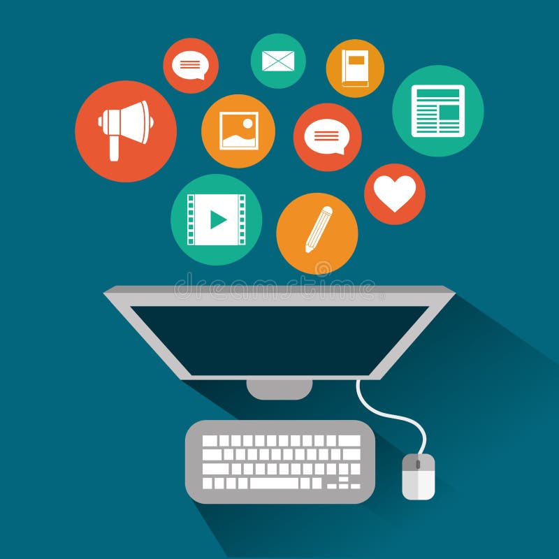 Blog icons design stock vector. Illustration of community - 61244034