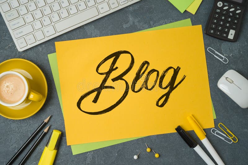 Blog and Information Website Concept Stock Image - Image of text ...