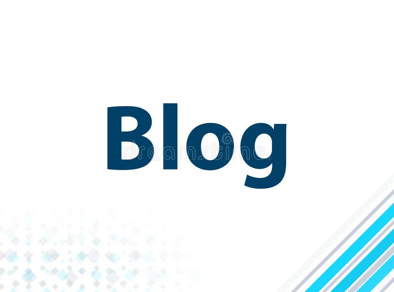 Blog Modern Flat Design Blue Abstract Background Stock Illustration ...