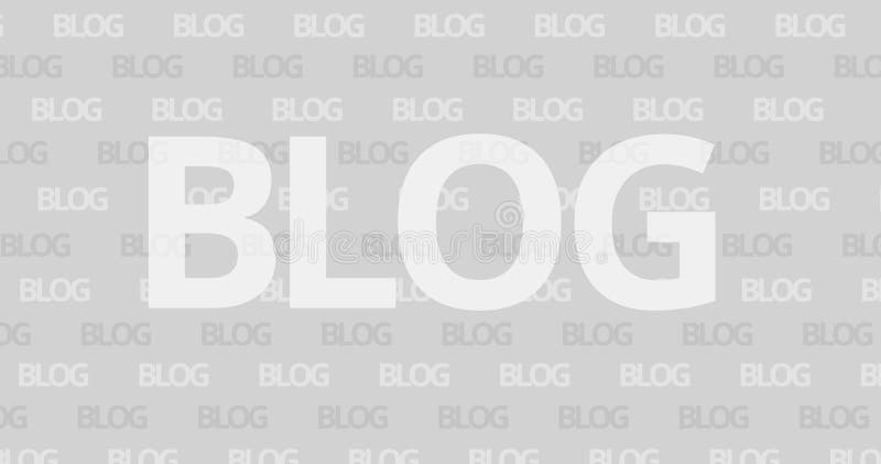 Blog Letters - Colorful Vector Illustration - Isolated on White ...